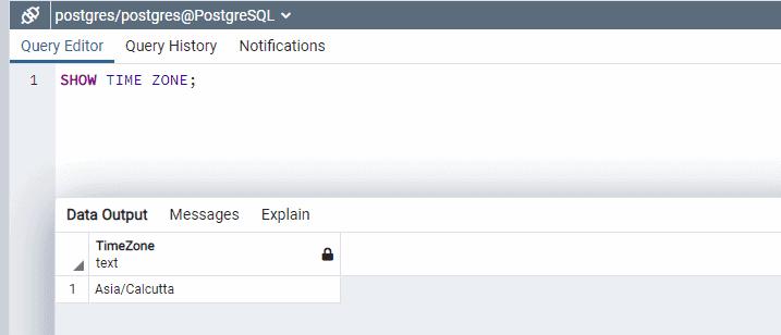 PostgreSQL TimeStamp Data Type