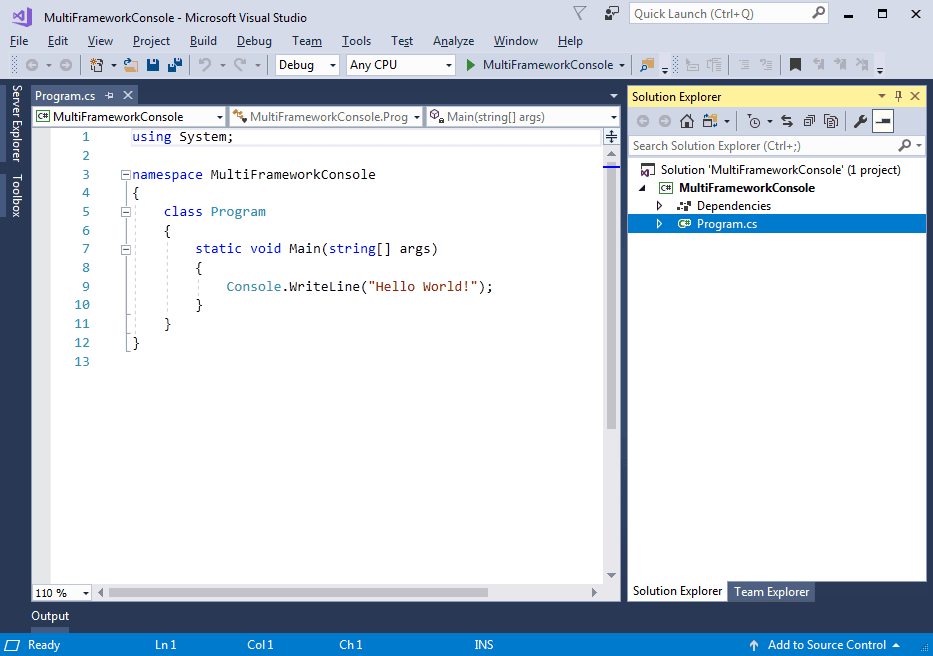 Target Multi Frameworks in .NET Core 2.x Application Target Multi Frameworks in .NET Core 2.x Application