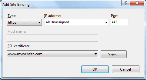 Install an SSL Certificate in localhost Website in IIS
