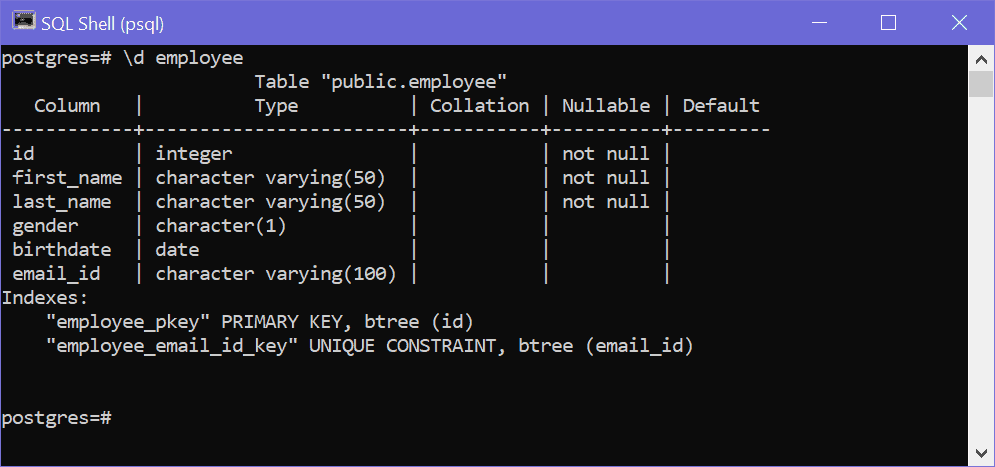 Add Columns to a Table in PostgreSQL