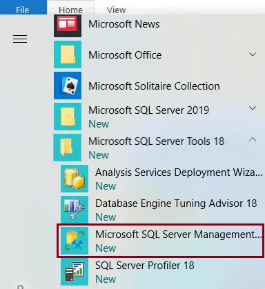 SQL Server Management Studio (SSMS)