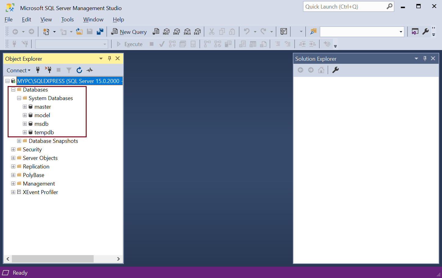 SQL Server Management Studio (SSMS)
