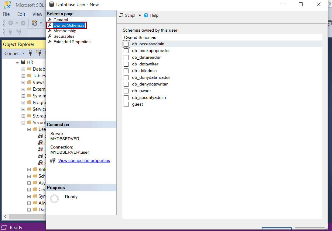 Create A New User And Grant Permissions In Sql Server