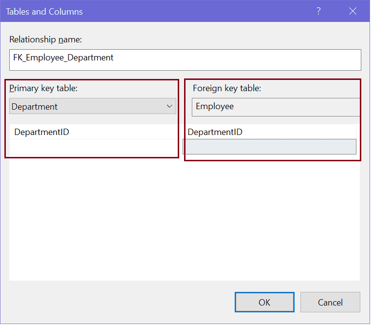 Foreign Keys in SQL Server