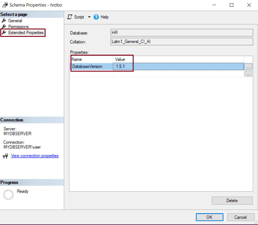 Database Schema in SQL Server