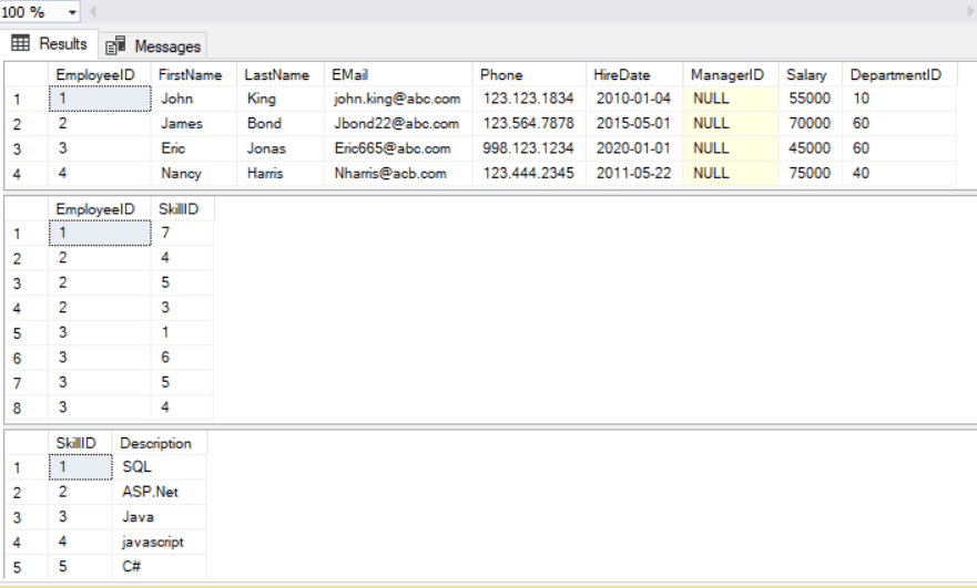 Tables Relations: One-to-One, One-to-Many, Many-to-Many