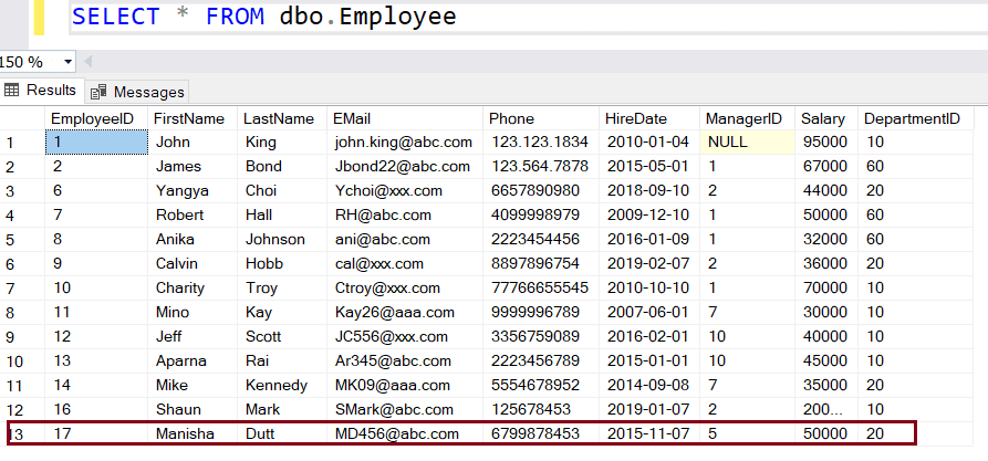 Triggers in SQL Server