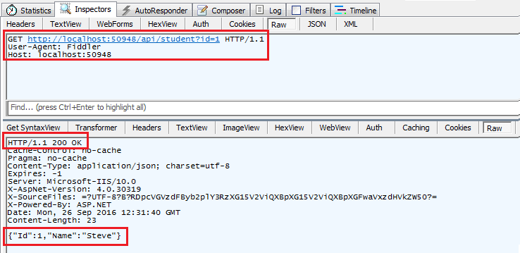 create Web API response
